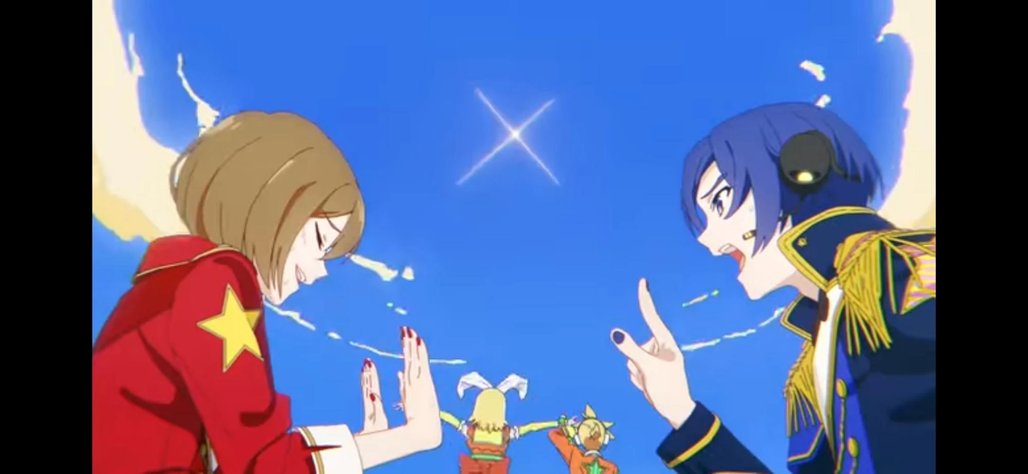 kaimei arguing and their children being amazed by miku farting a ...