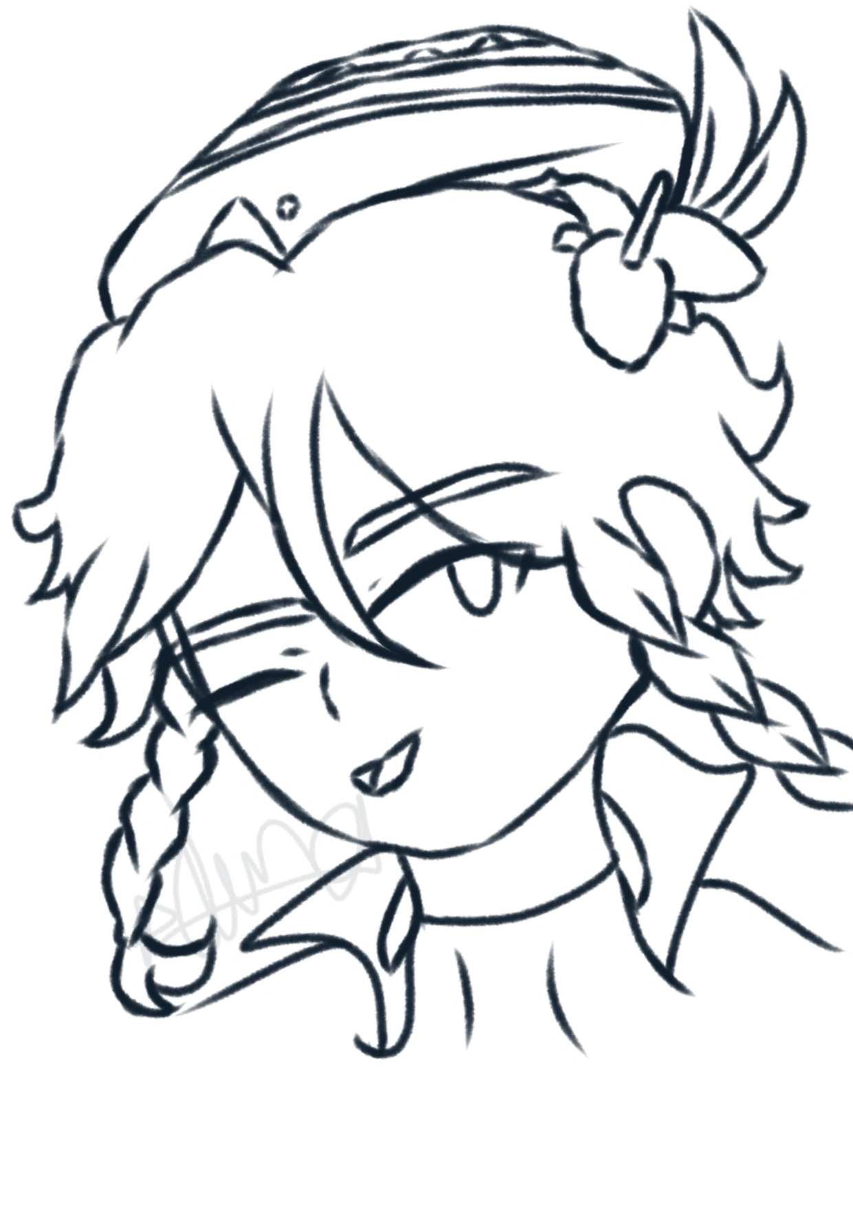 Venti drawing wip | Fandom