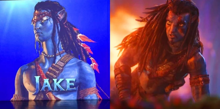Jake Sully's final battle appearances between Concept Art and Movie ...