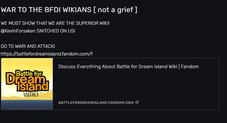 We declare war on you! (NOT a raid or griefing, this is just a joke ...