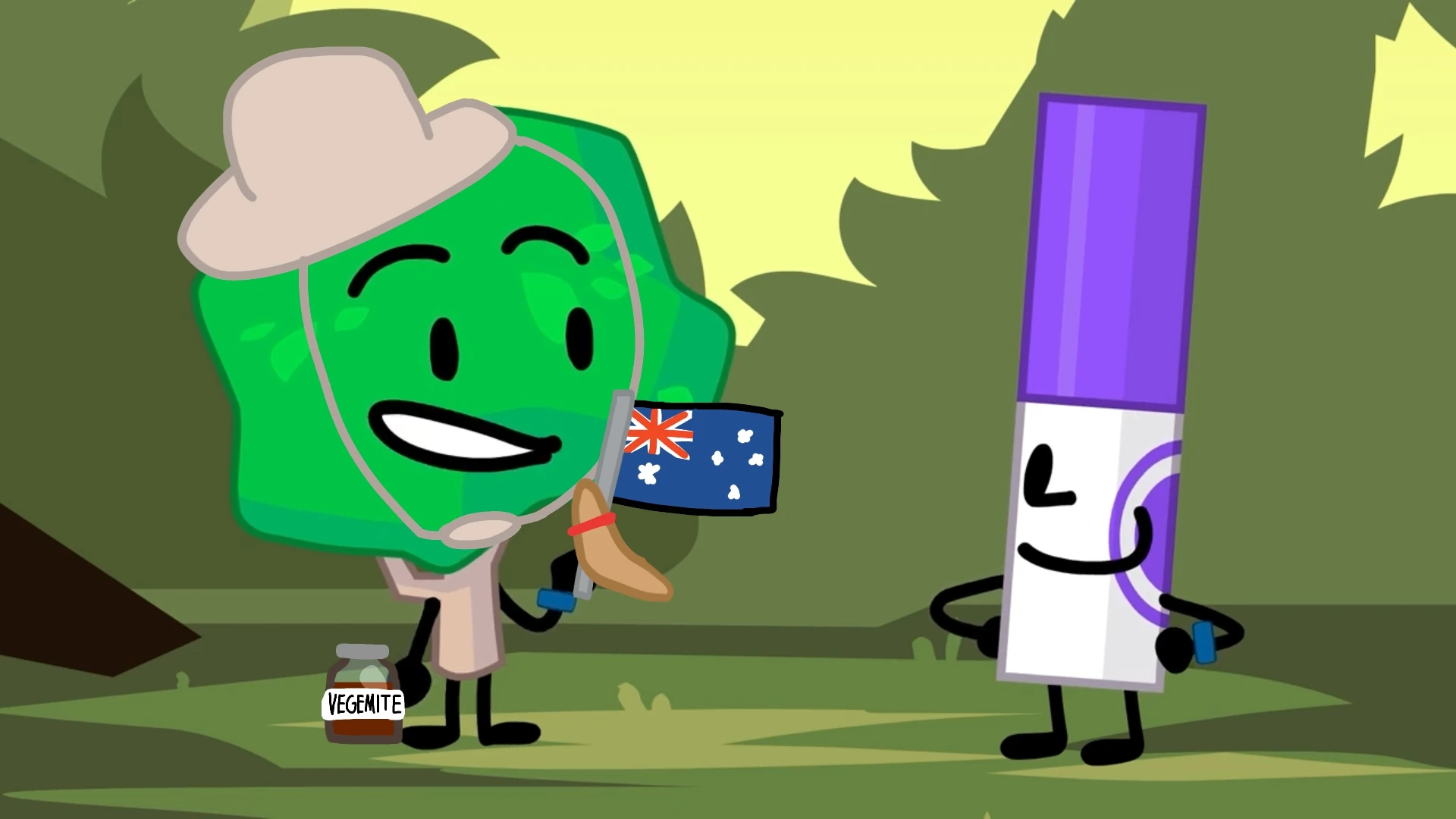 Gooday mate! It's the land down under story of how MARKER MET TREE ...