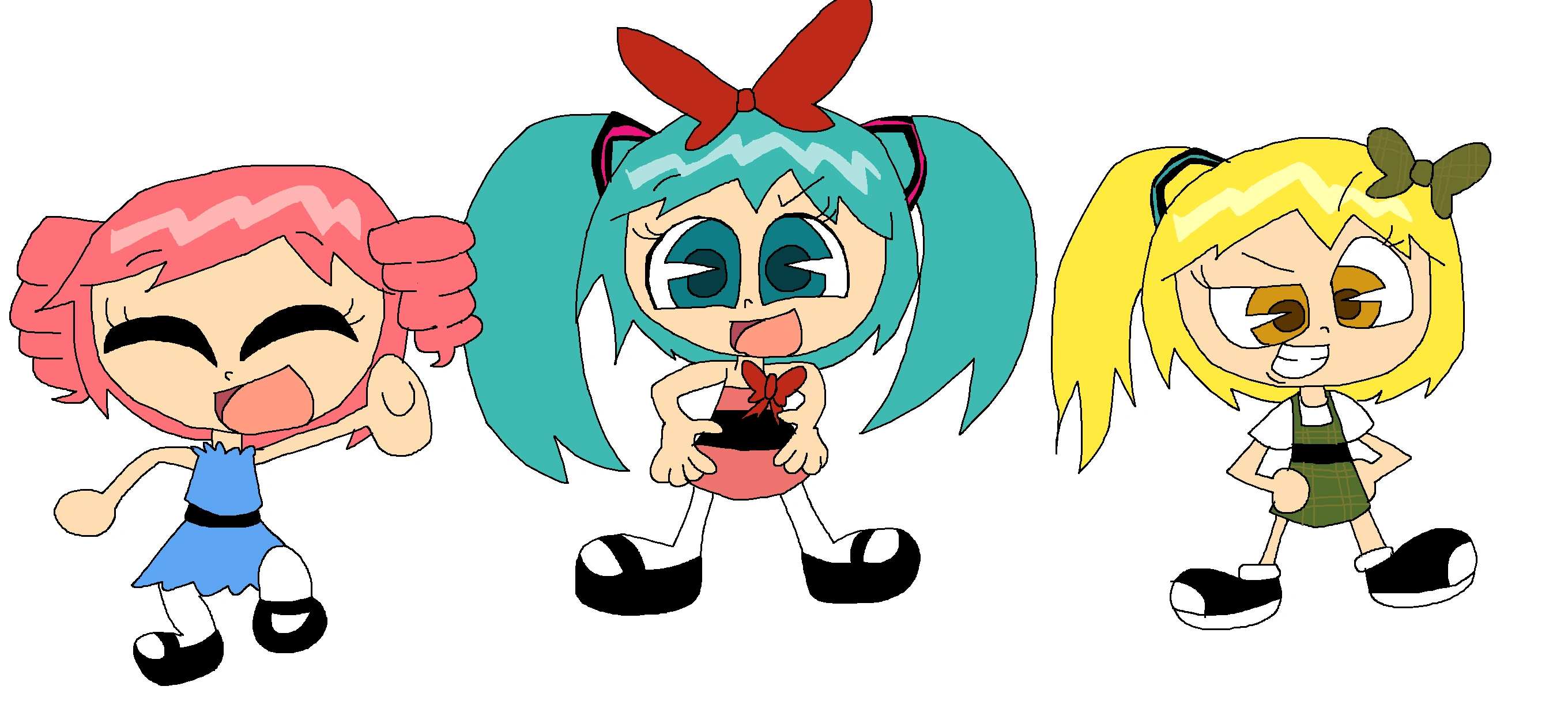 Triple Baka Girls as Powerpuff Girls | Fandom
