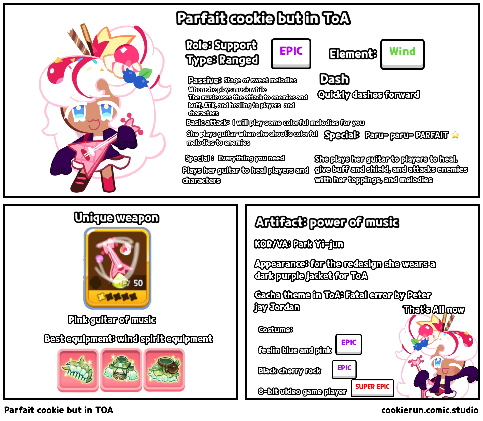 Parfait cookie but in ToA + super epic costume | Fandom