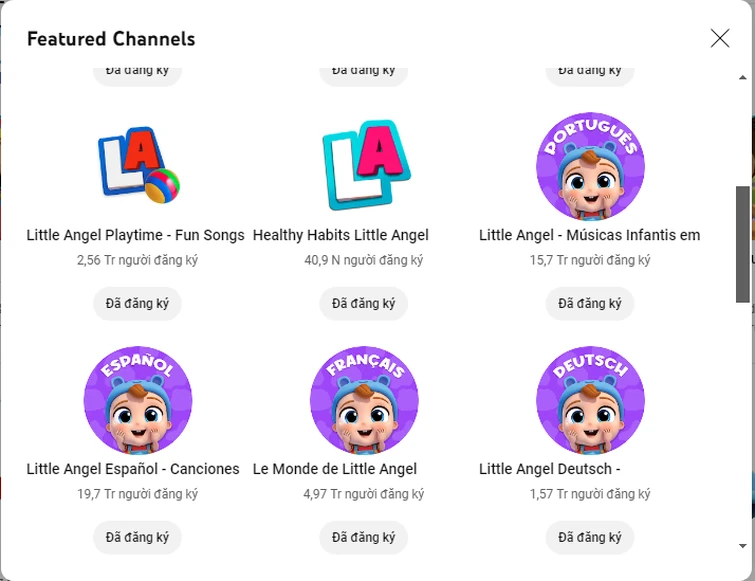 Little Angel's Featured Channels section | Fandom