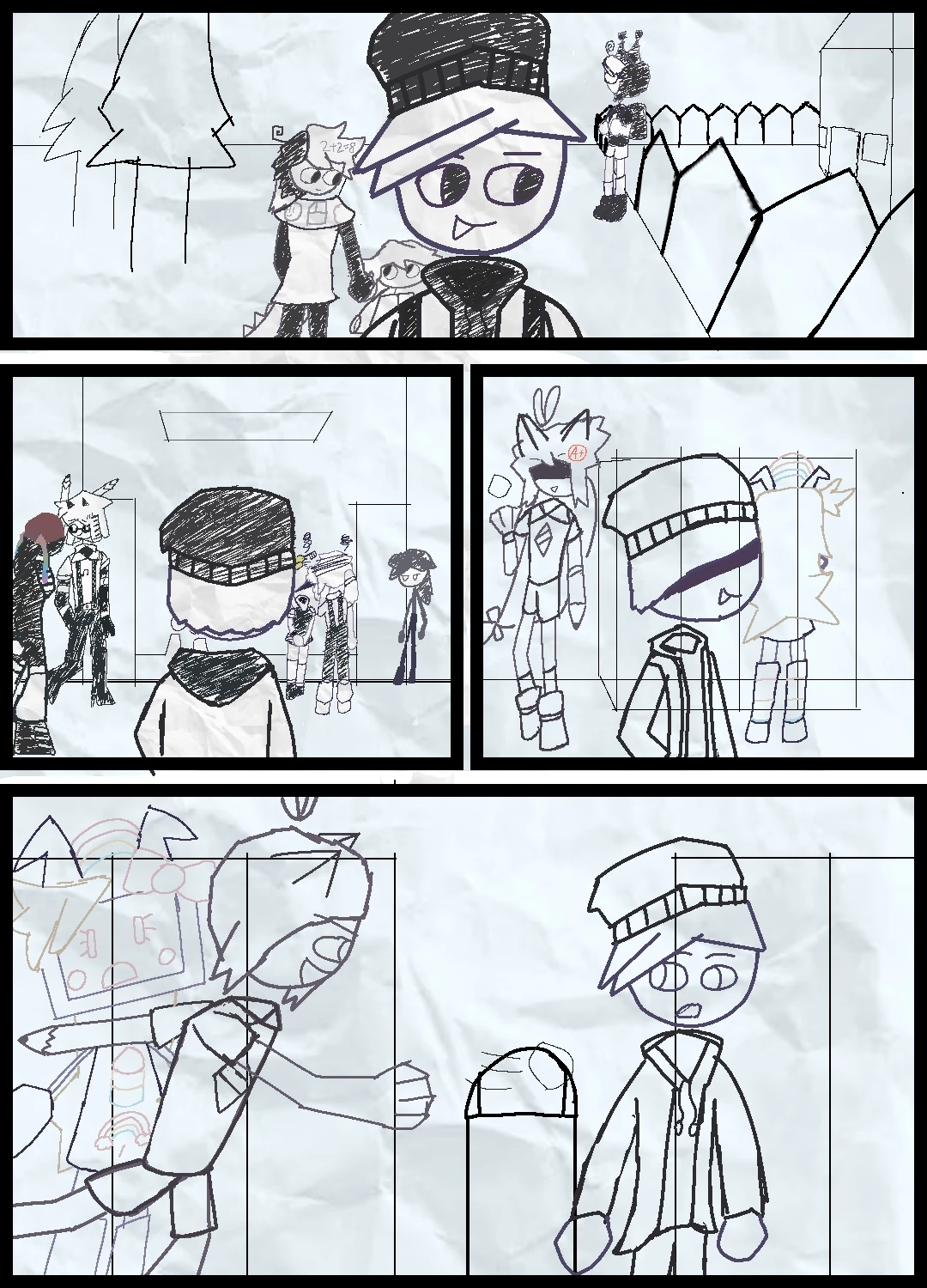 I AM NEAR TO FINISHING MY FIRST FPE COMIC PAGE | Fandom