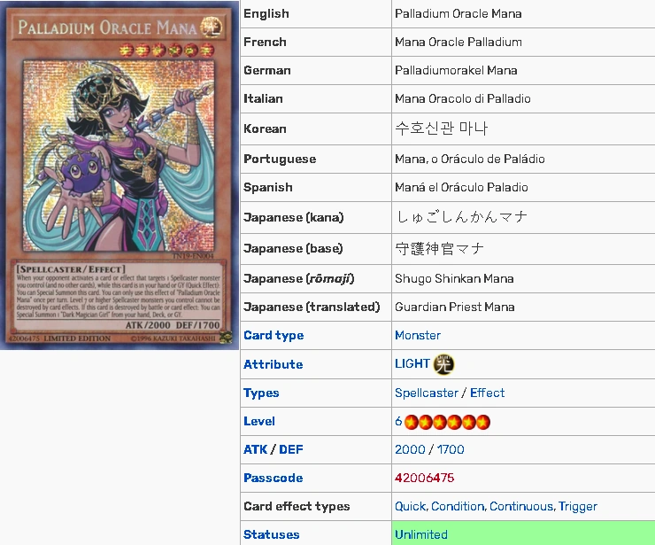 palladium oracle mana,red eyes-dark dragoon. we need it on yugioh master duel! | Fandom