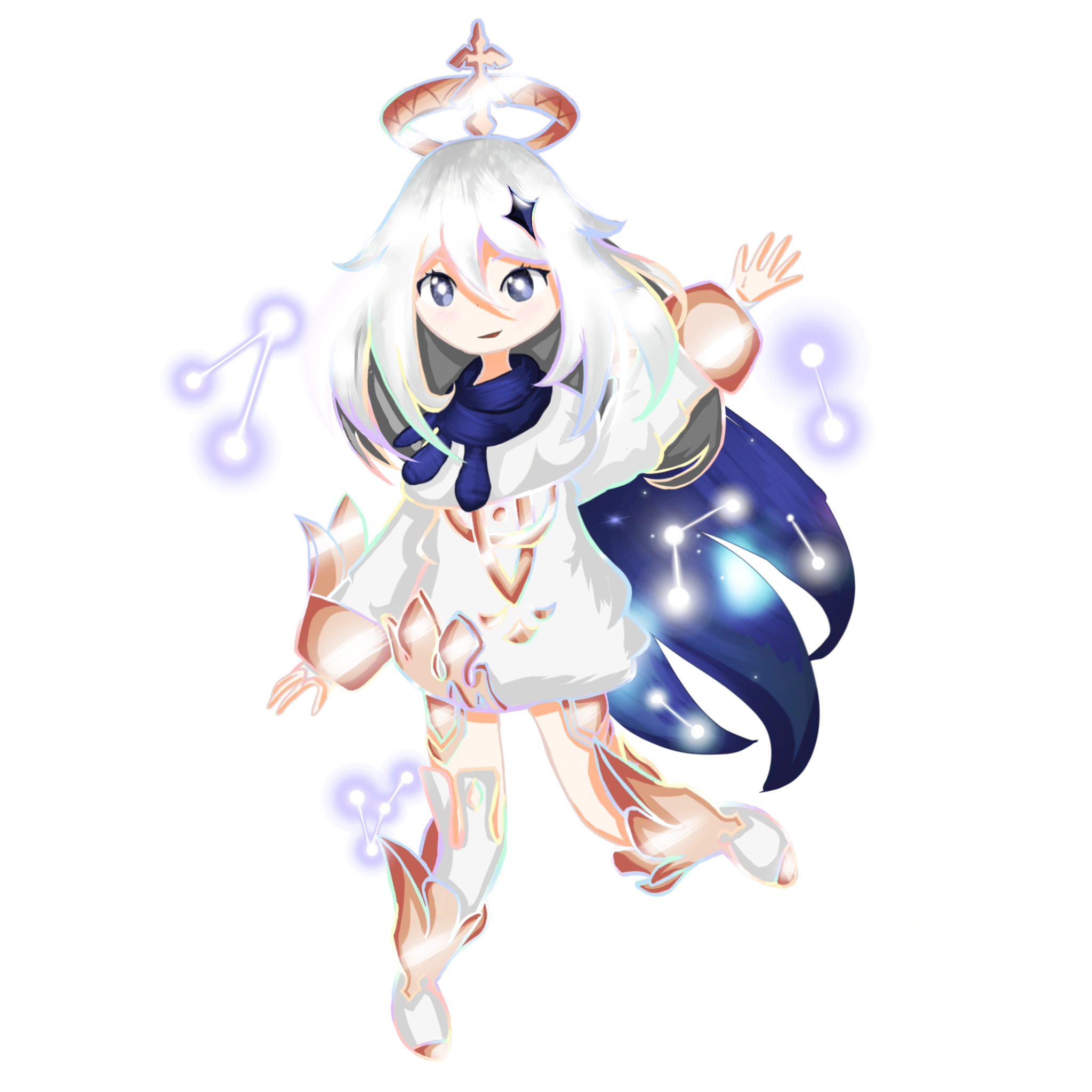Paimon for the fontaine art collab! | Fandom