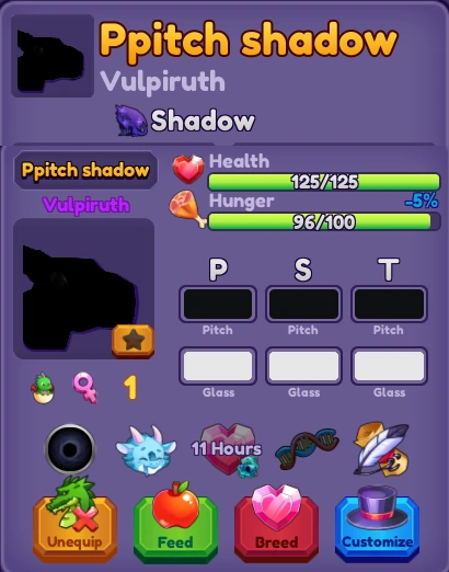 Selling pure pitch Shadow Vulp for 5mil | Fandom