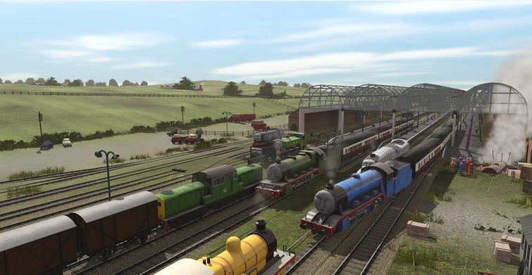 RUNAWAY SODOR FUEL TANKERS EXPLODED AT KNAPFORD STATION. | Fandom