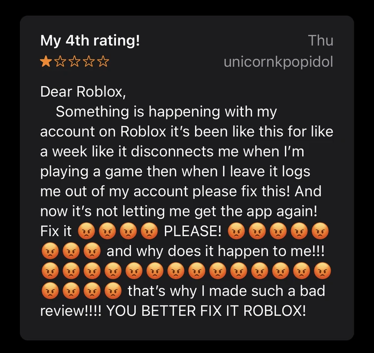 Roblox Reviews idk how long its been | Fandom