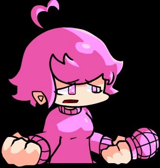 FNF human pink sad sticker (why she sad) | Fandom