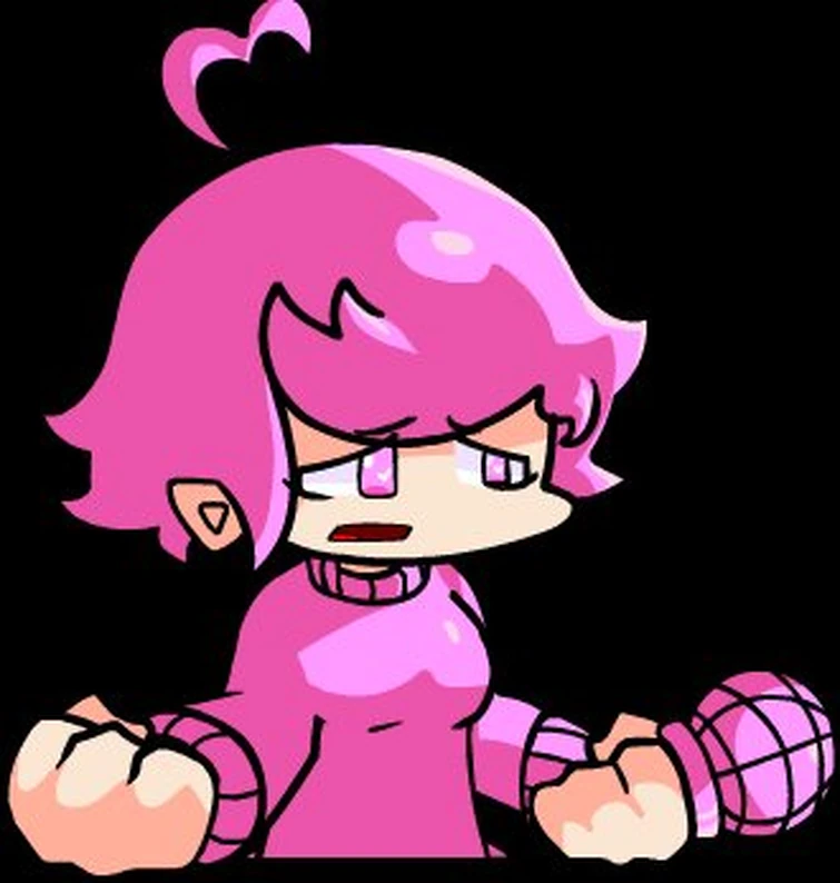 FNF human pink sad sticker (why she sad) | Fandom