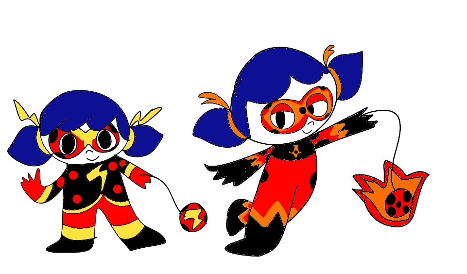 ladybug with lightning and fire power-up | Fandom