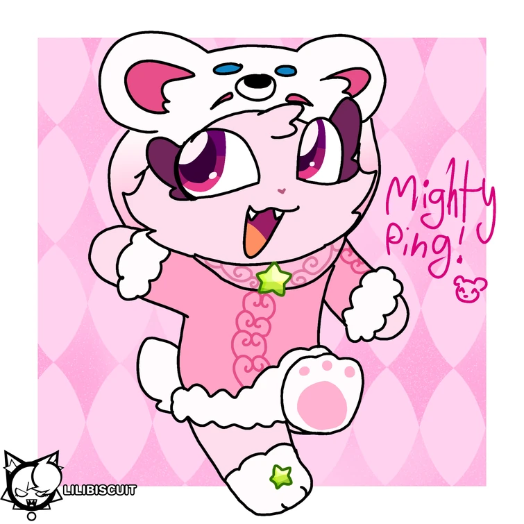 First time drawing Mighty Ping 🐻‍ ️🩷 ️ | Fandom