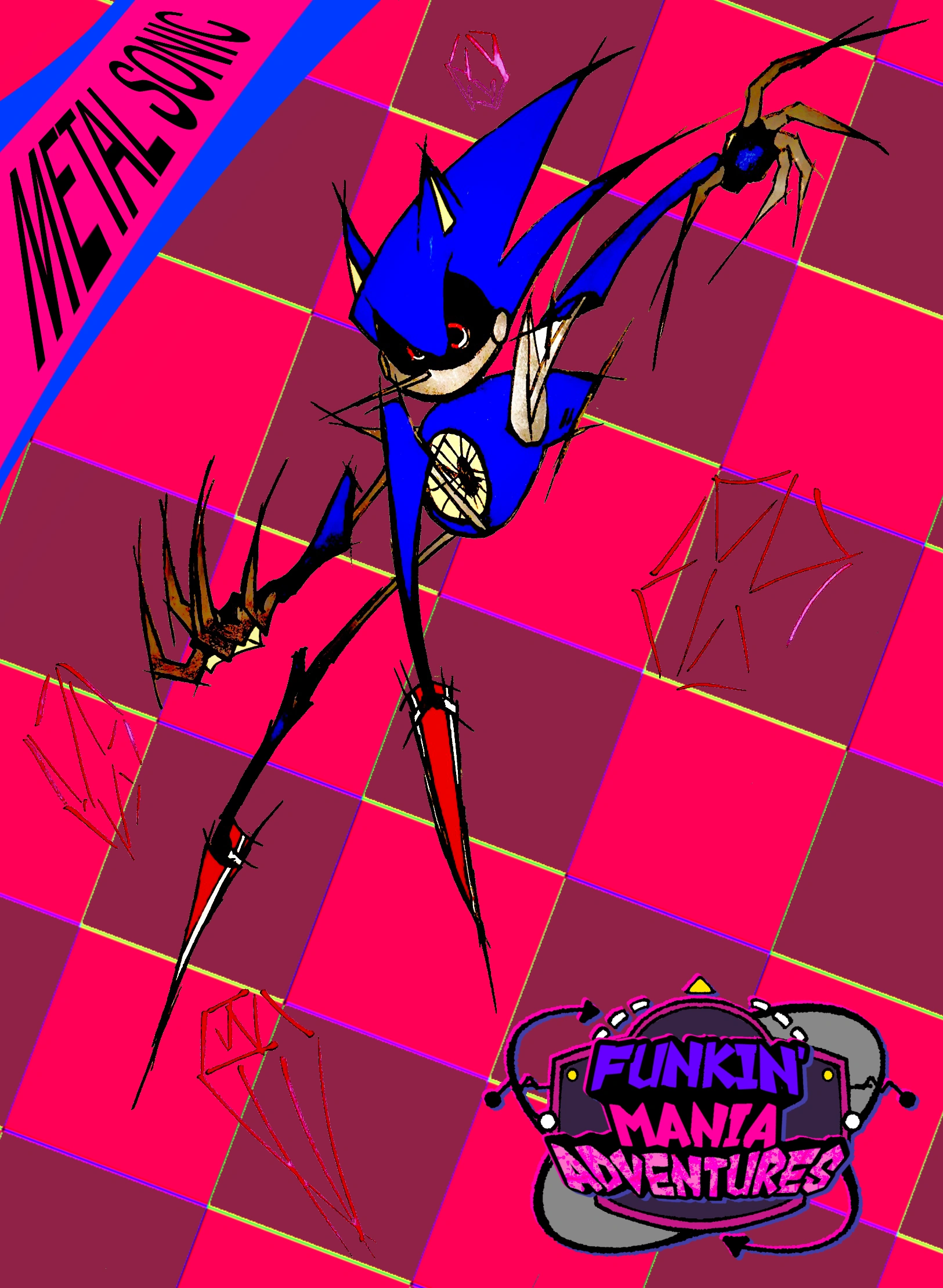 Art I made of Metal Sonic for an upcoming FNF mod about him | Fandom