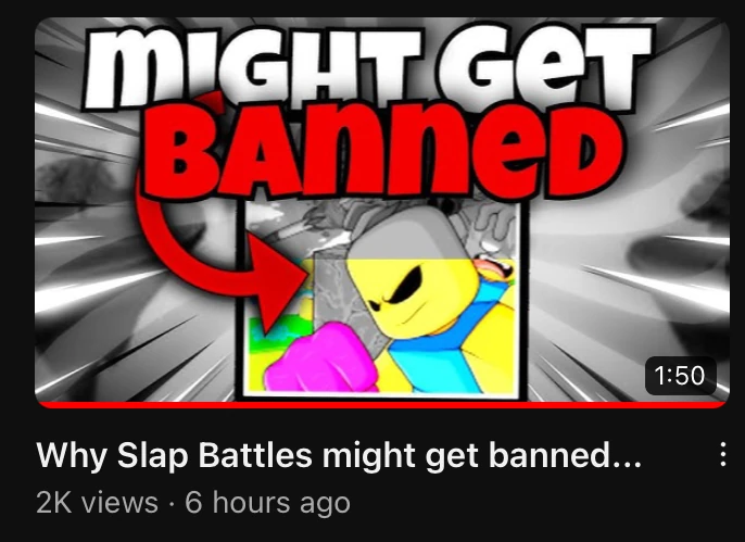 Bro Blud thinks slap battles is getting a ban 😭😭😭😭💀💀💀 | Fandom