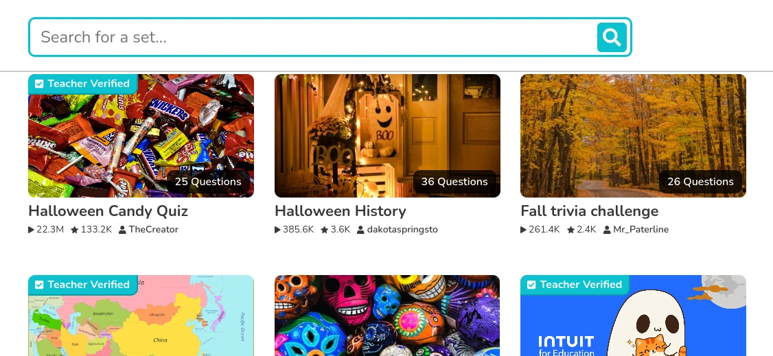 New Blooket set layout in discover | Fandom