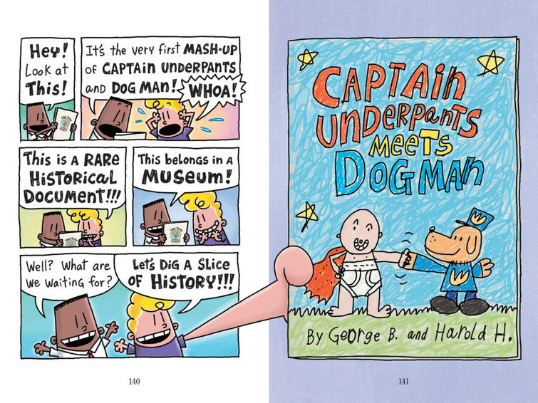 Captain Underpants Meets Dog Man - Official Mini Comic Cover | Fandom