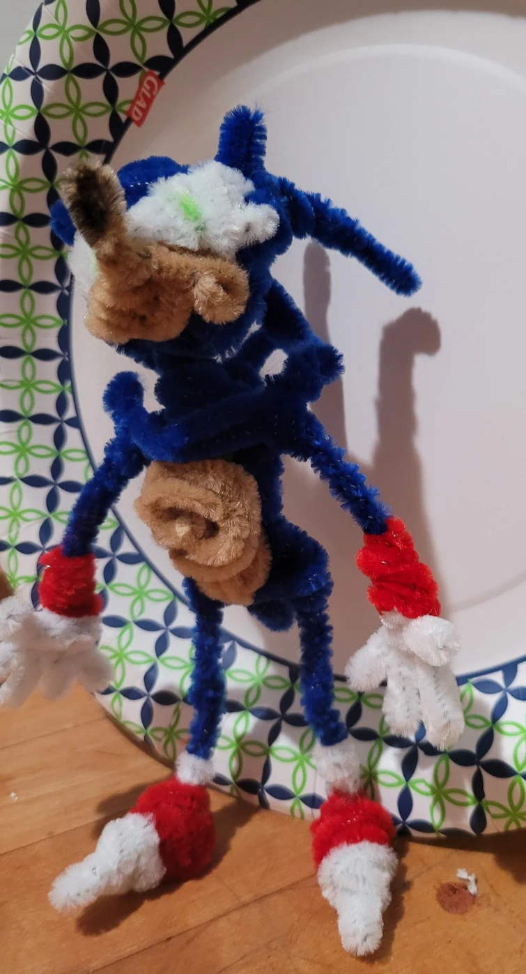 I made Sonic with pipe cleaners | Fandom