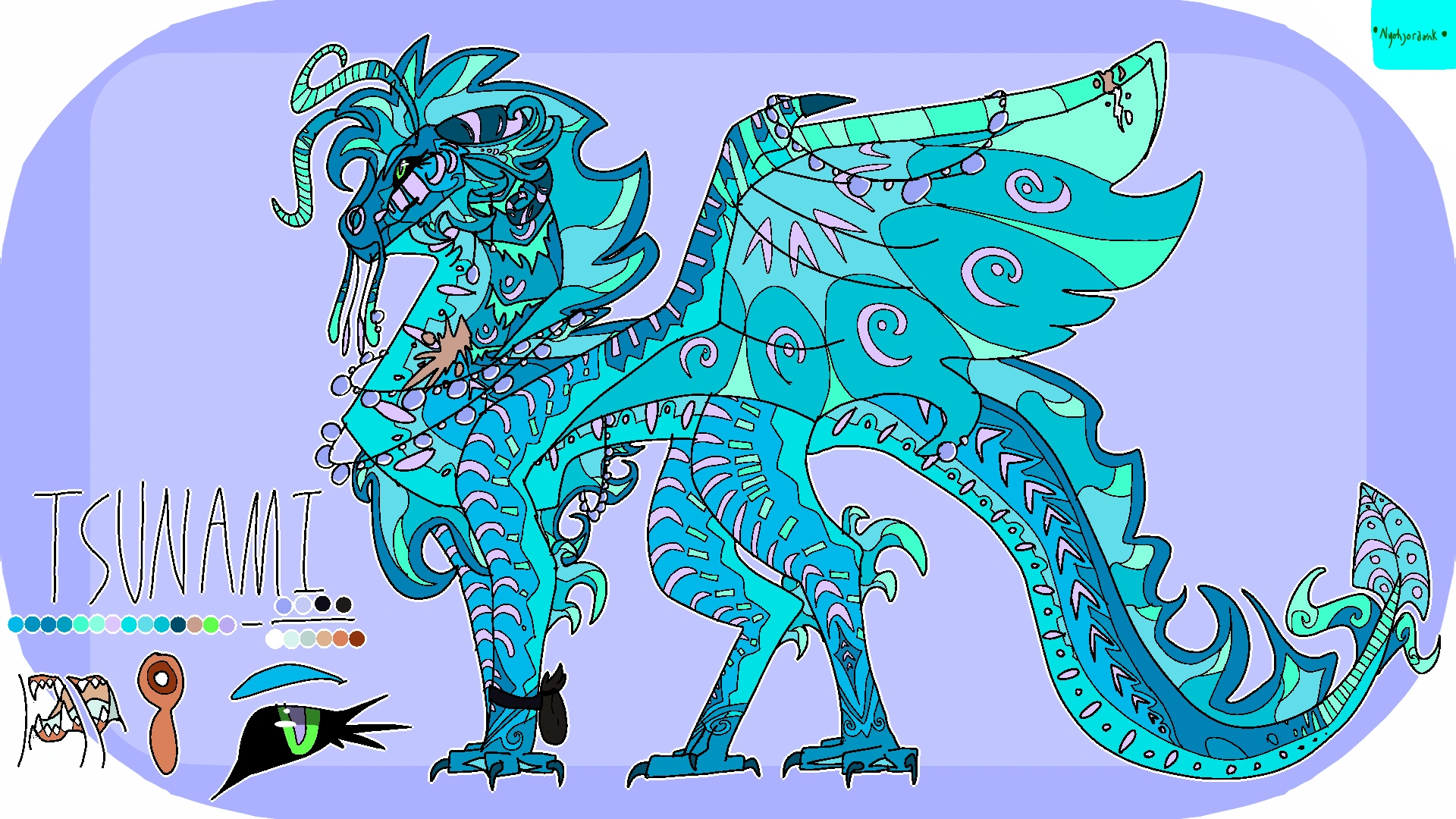 WoF cannon character refs 11 - Tsunami | Fandom