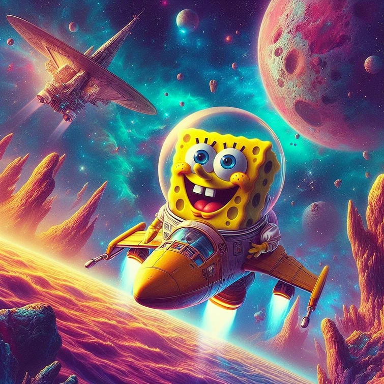 Some AI Art of SpongeBob SquarePants in Space | Fandom