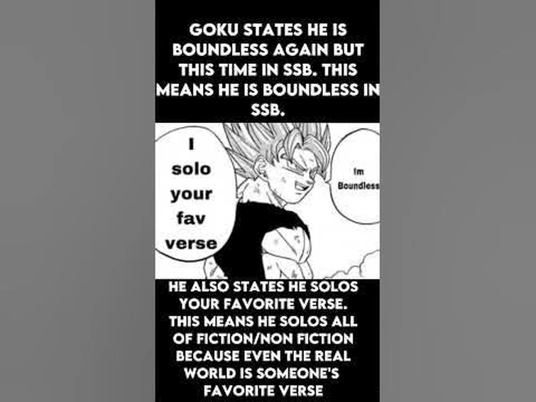 Goku solos your favorite verse finale. | Fandom