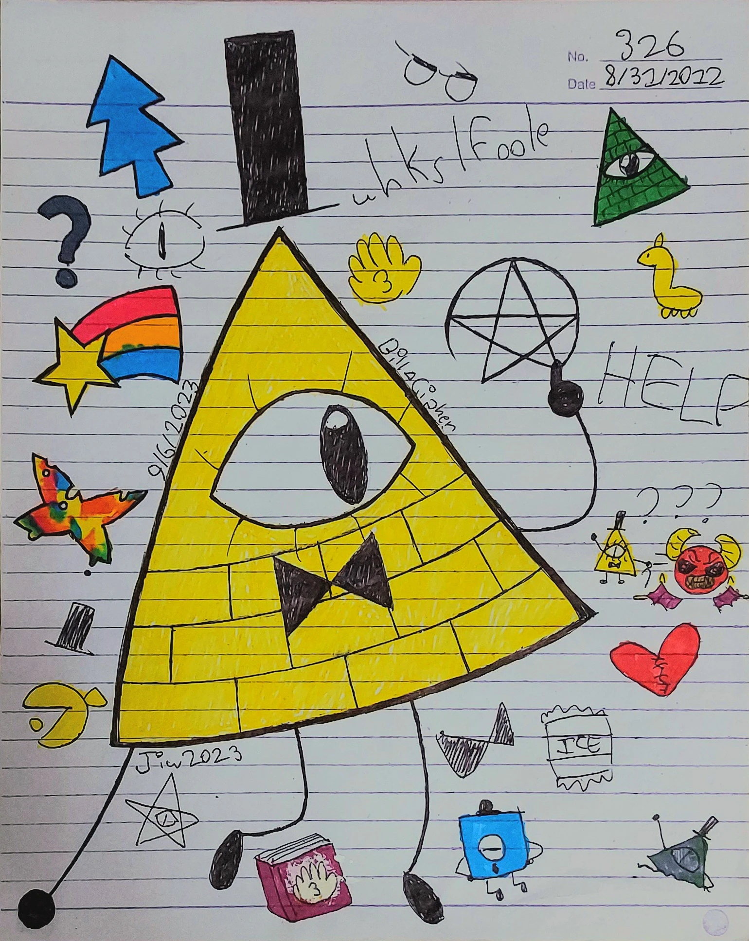 Another Bill Cipher Traditional Fanart | Fandom