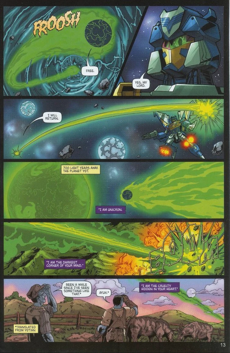 Rescaling Transformers Cosmology and Unicron | Fandom