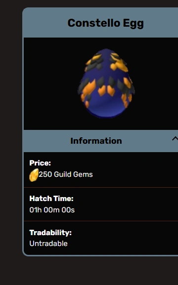 Isn't constello egg shoudn't be tradeable?? | Fandom