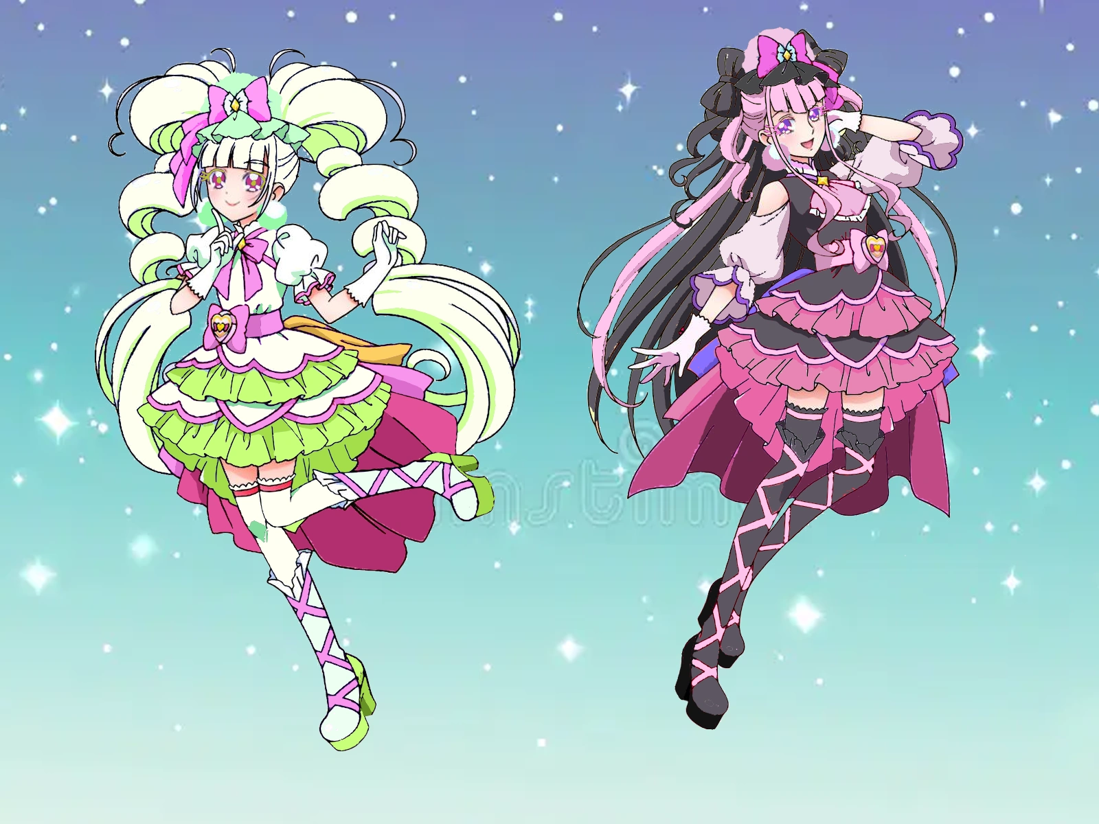 Cure Kiss and Cure Zukyun designs revealed!!!! | Fandom