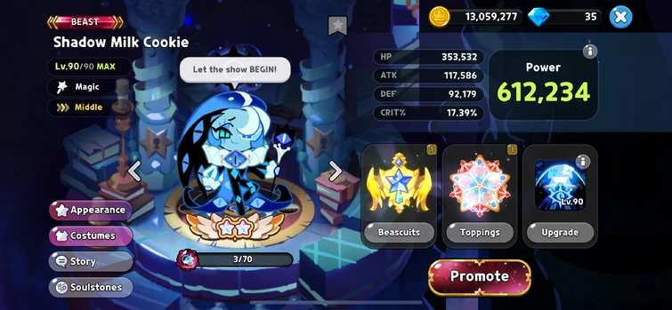 Recommended build for shadow milk cookie | Fandom