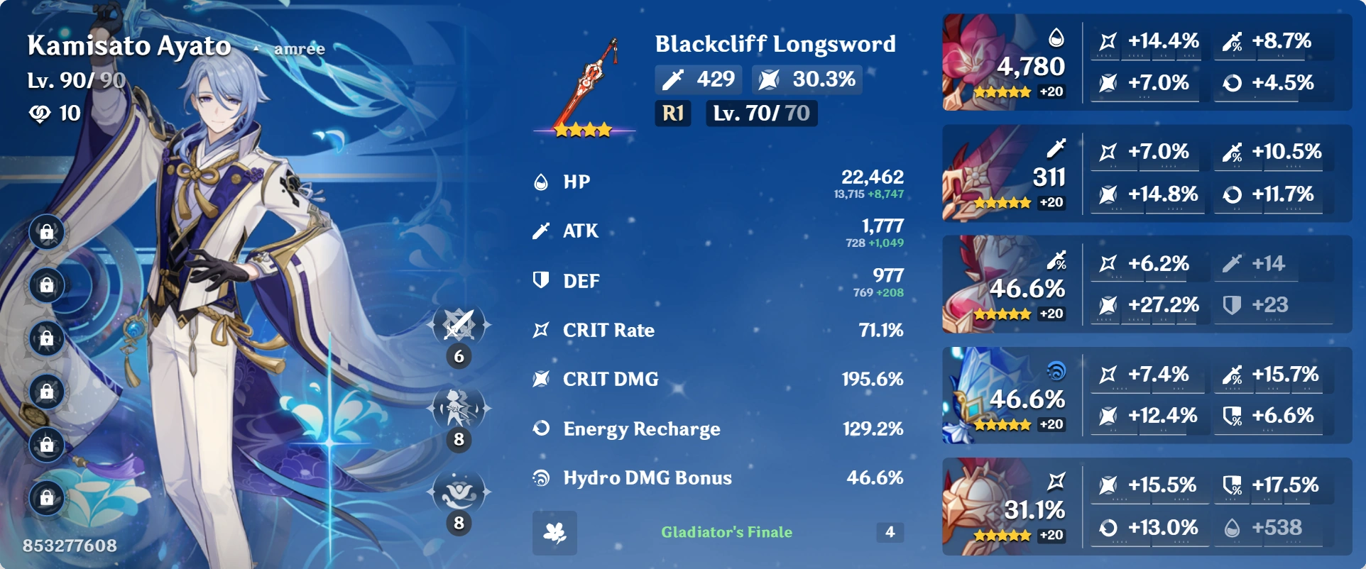 Ayato build update | Fandom