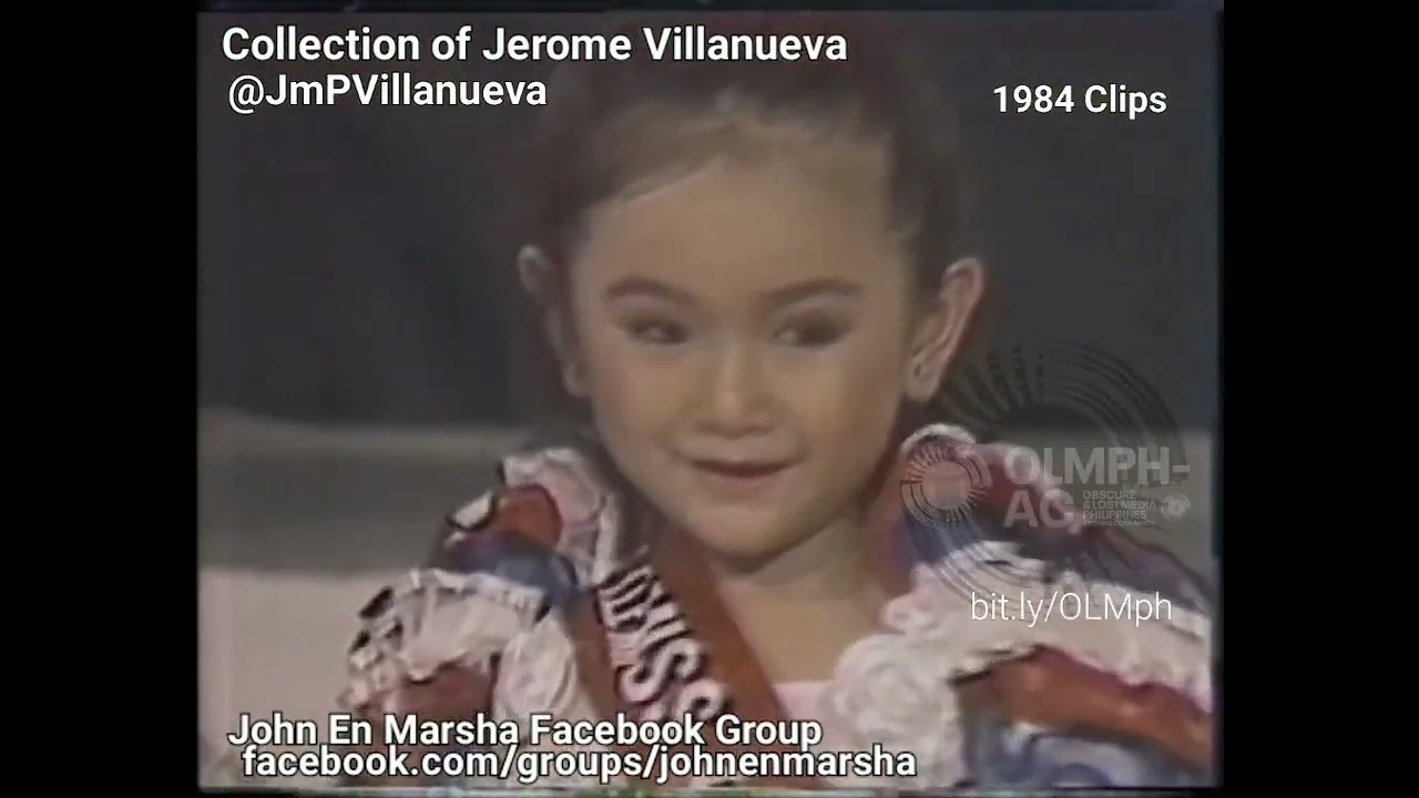 Rare short clip of the grand finals of the first Little Miss ...