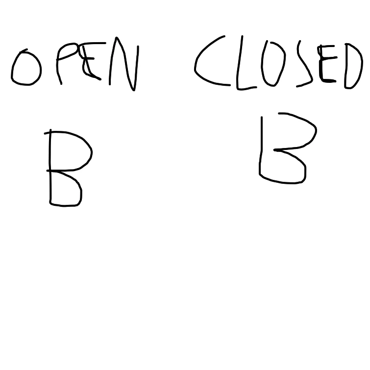 try to draw the uppercase letter B with ur eyes closed and open | Fandom