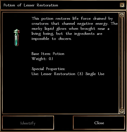 Potion of Lesser Restoration | 3towns Wiki | Fandom
