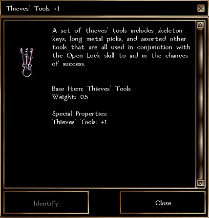 Thieves' Tools +1 | 3towns Wiki | Fandom