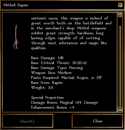 Mithril Rapier | 3towns Wiki | Fandom