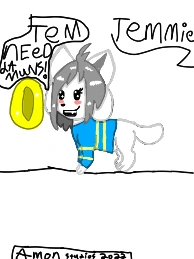 I made Temmie fanart O-O | Fandom