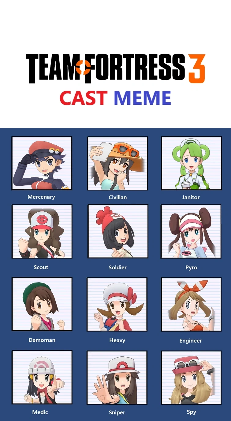 Team Fortress 3 [CAST MEME] : Pokemon Masters EX [V2] | Fandom
