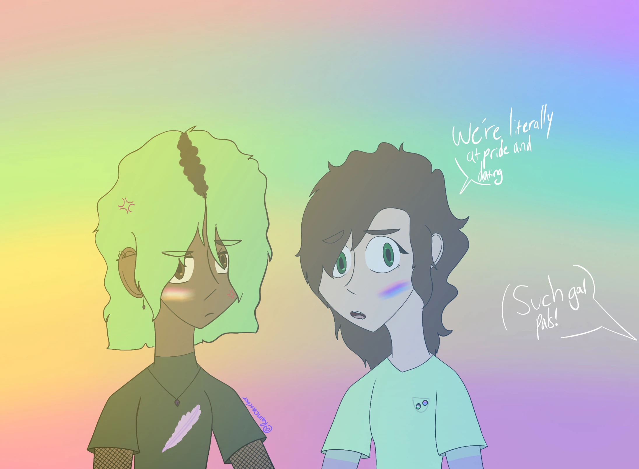 Pride fanart #2: Sunlow! (Sundew x Willow) | Fandom