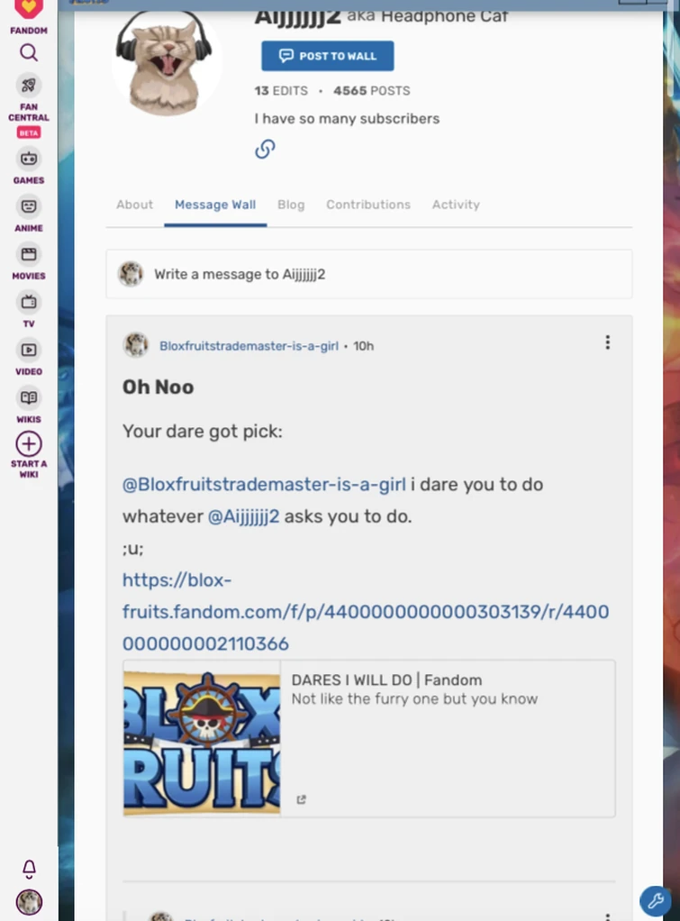 Dub post sorry | Fandom