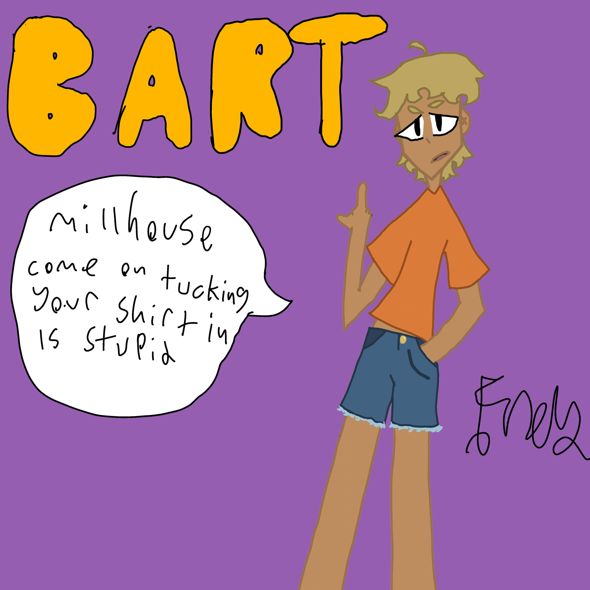 Bart drawing (by me) | Fandom