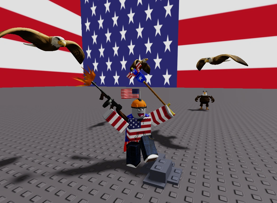 since july 4th is coming i decided to make a builderman skin | Fandom