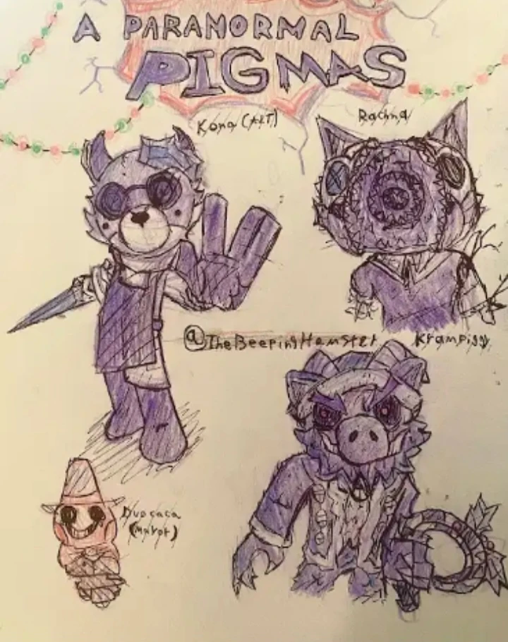 Beeping Hamster's Paranormal Pigmas sketches | Fandom