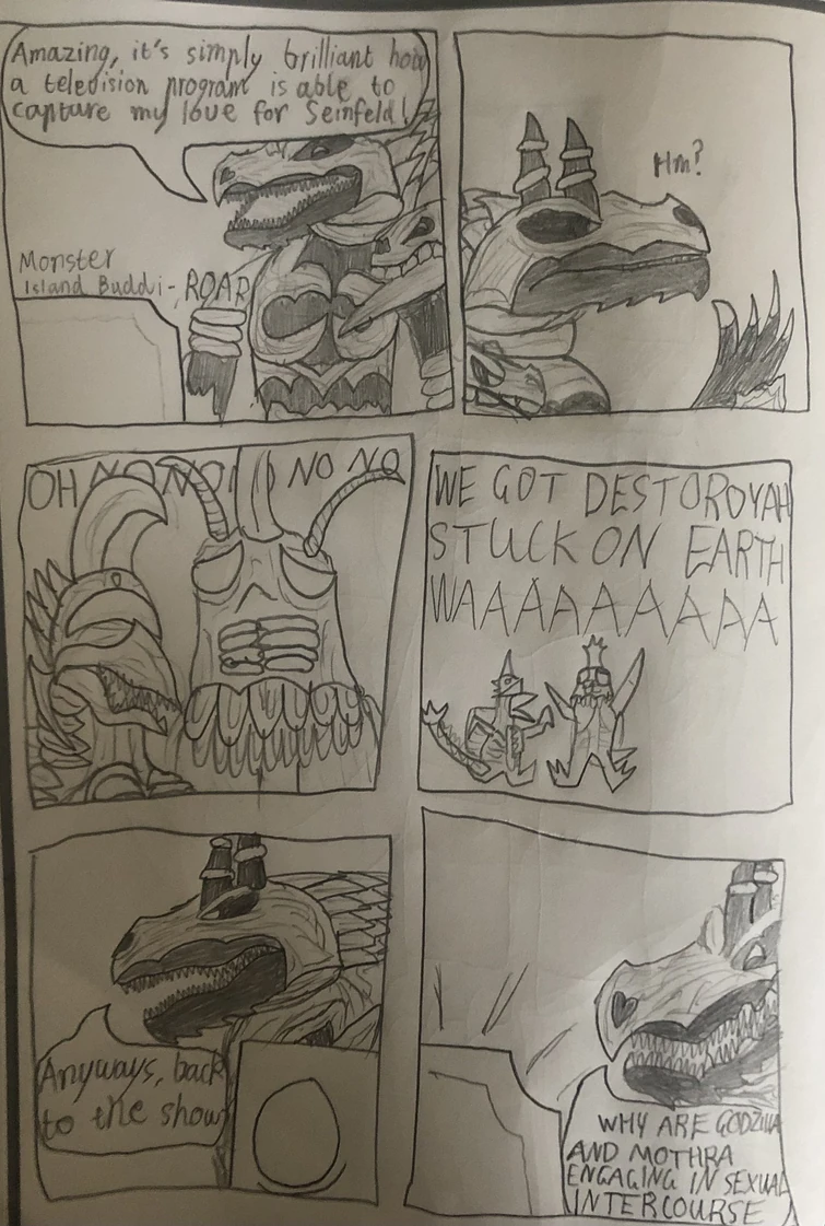 the return of my goofy Godzilla comic thingies | Fandom