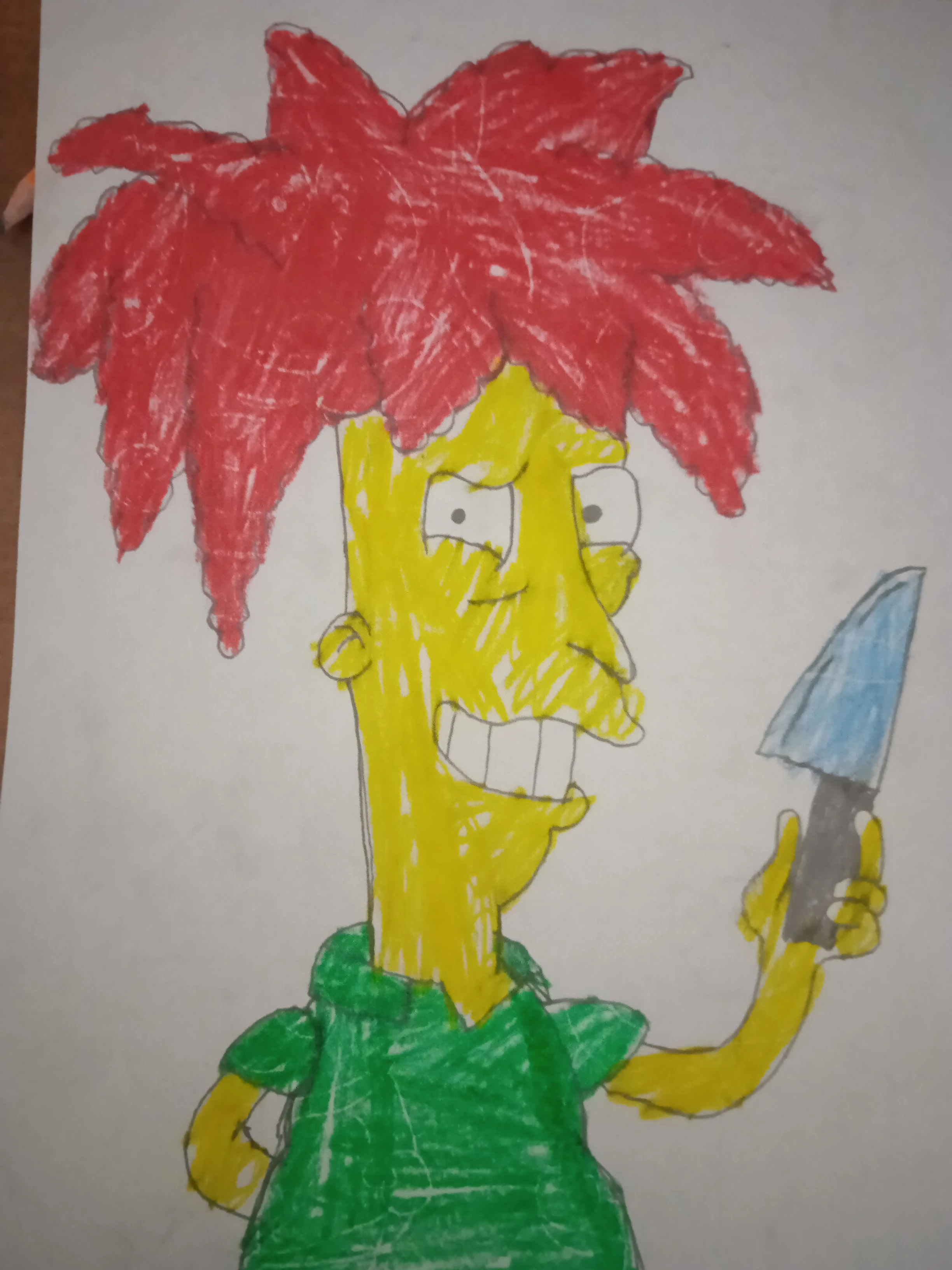 My drawing of Sideshow Bob | Fandom