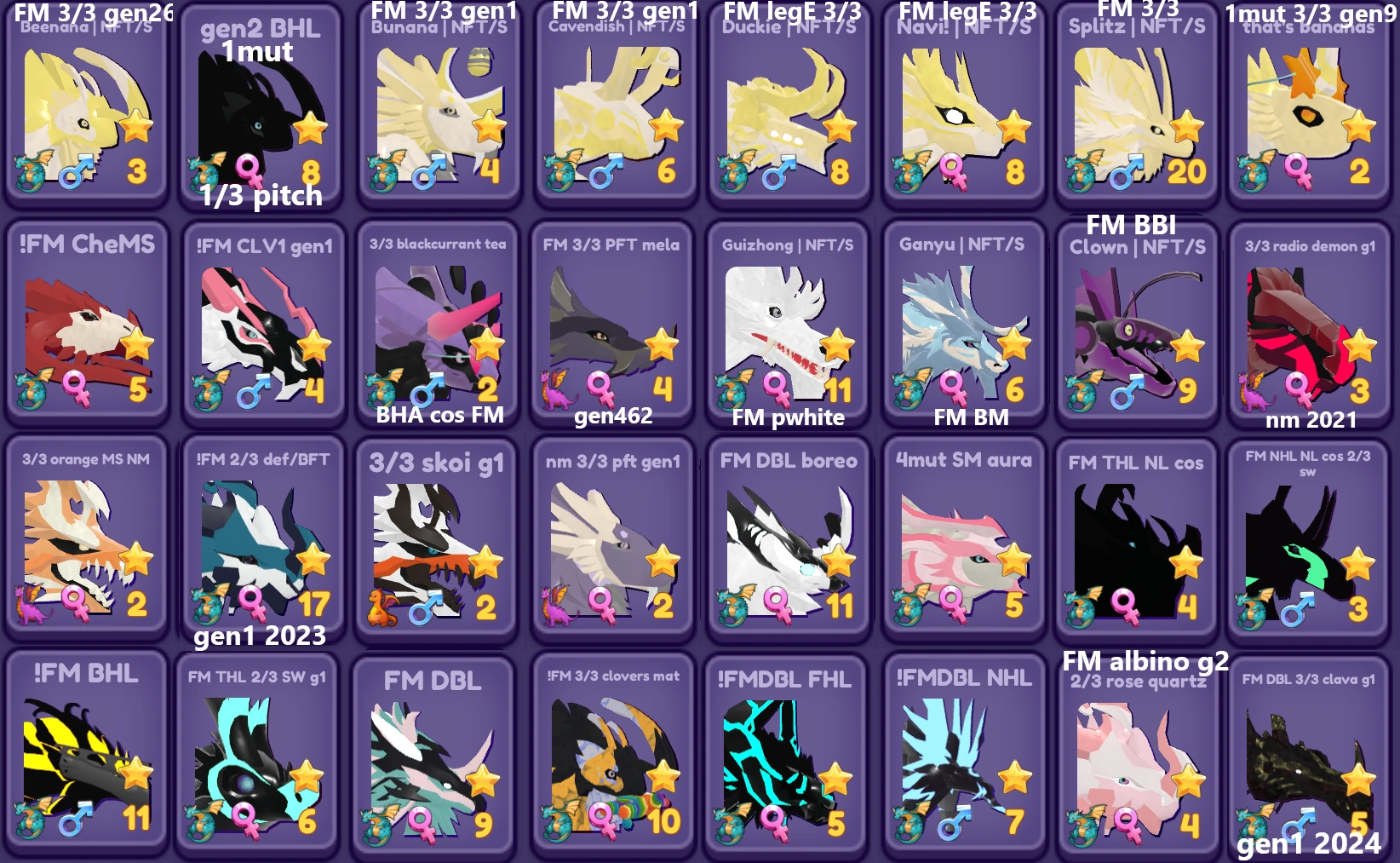 LF cloud themed dragons | Fandom
