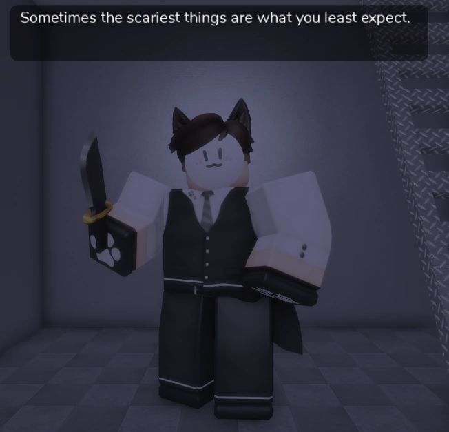 Day 2 of yet another wren harris costume: cat butler.. kinda cute ngl ...