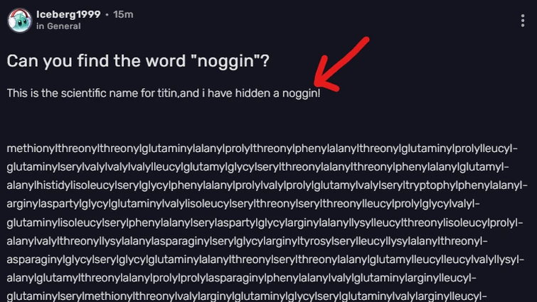 Can you find the word "noggin"? | Fandom