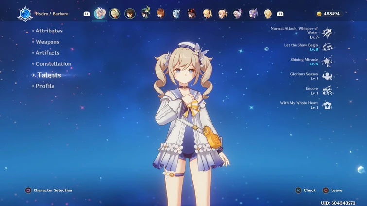 DPS Barbara Build | Fandom